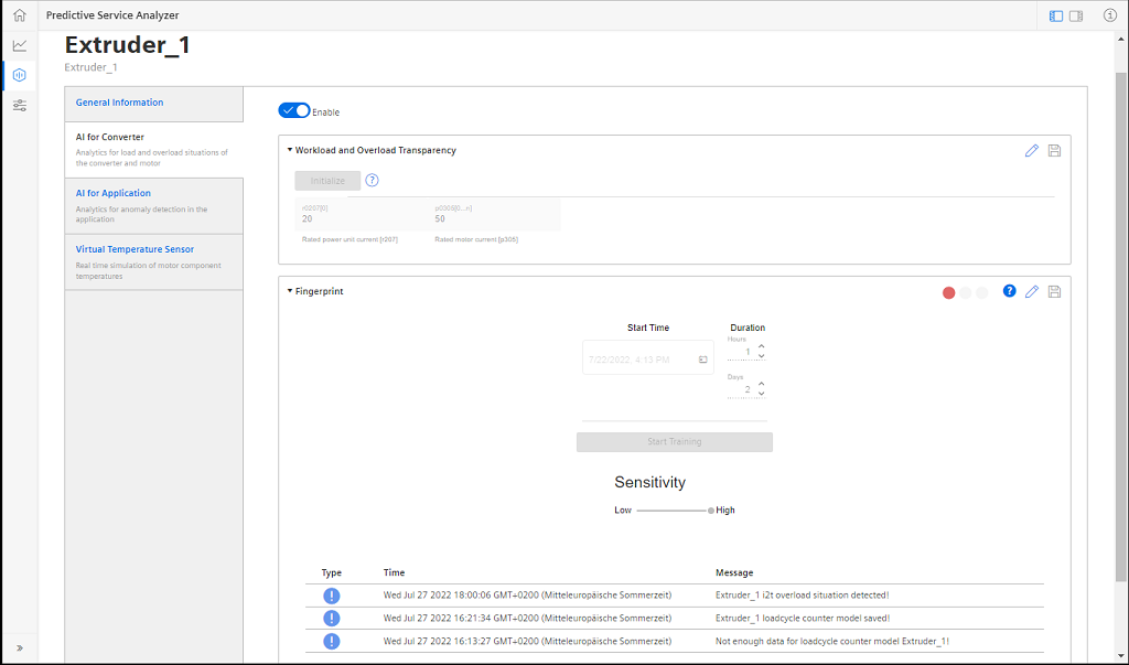Predictive Service Analyzer - Converter