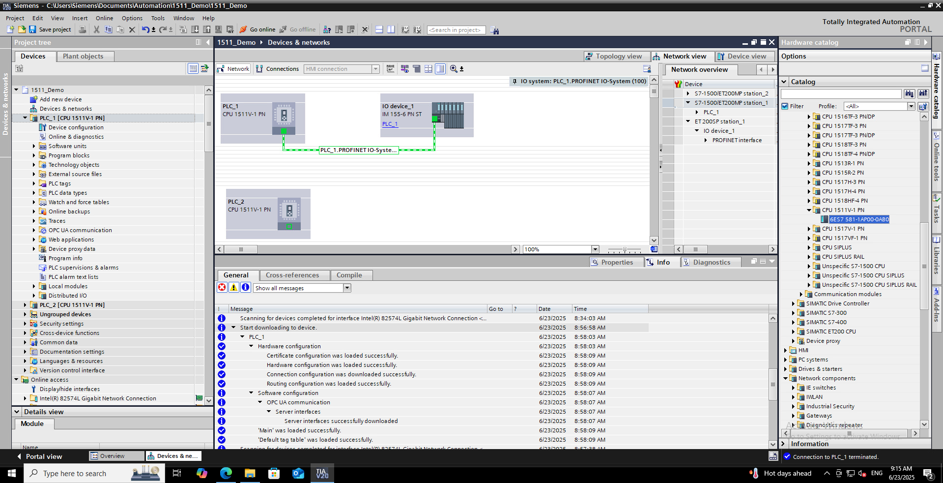 Virtual PLC CPU 1511V