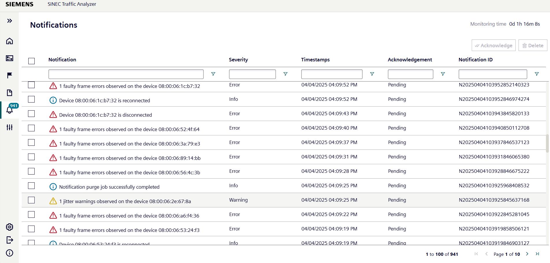 SINEC Traffic Analyzer SINEC Traffic Analyzer